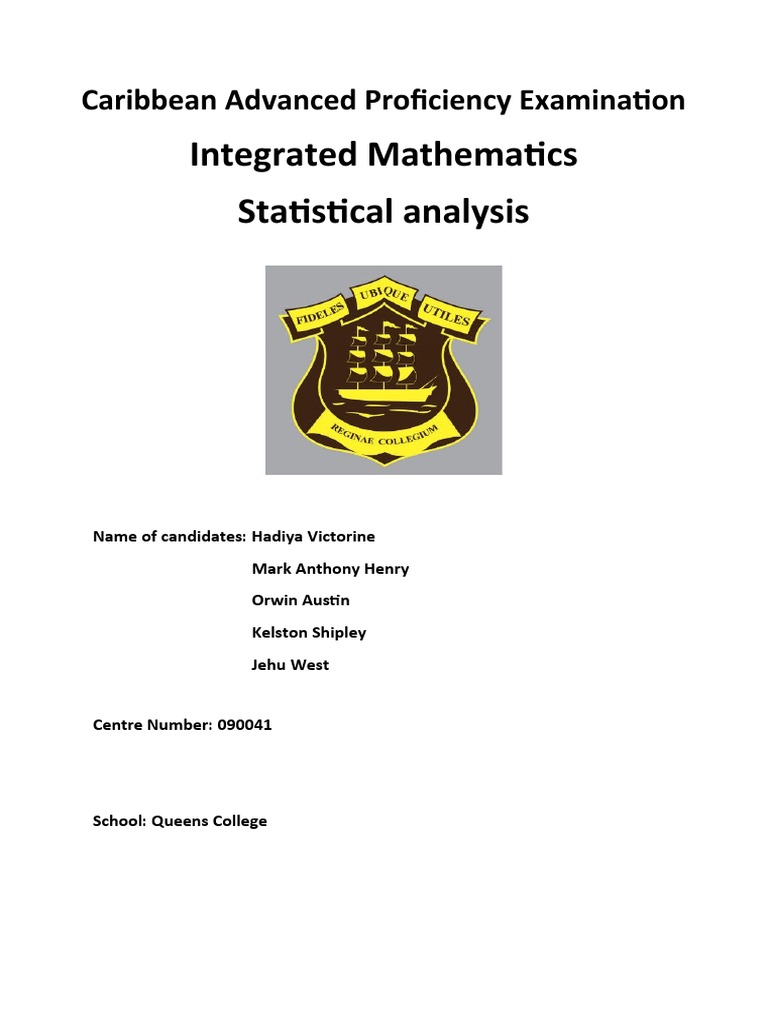 Integrated Mathematics Ia | PDF | Correlation And Dependence | Rice