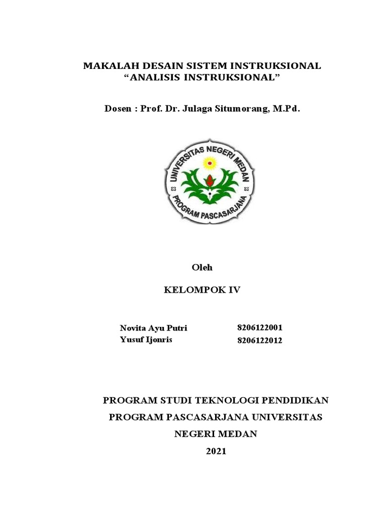 Kel 4 Analisis Instruksional | PDF