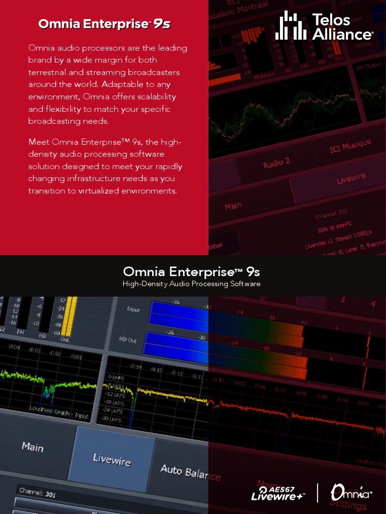 Omnia Enterprise 9s Brochure | PDF | Equalization (Audio) | Computer ...