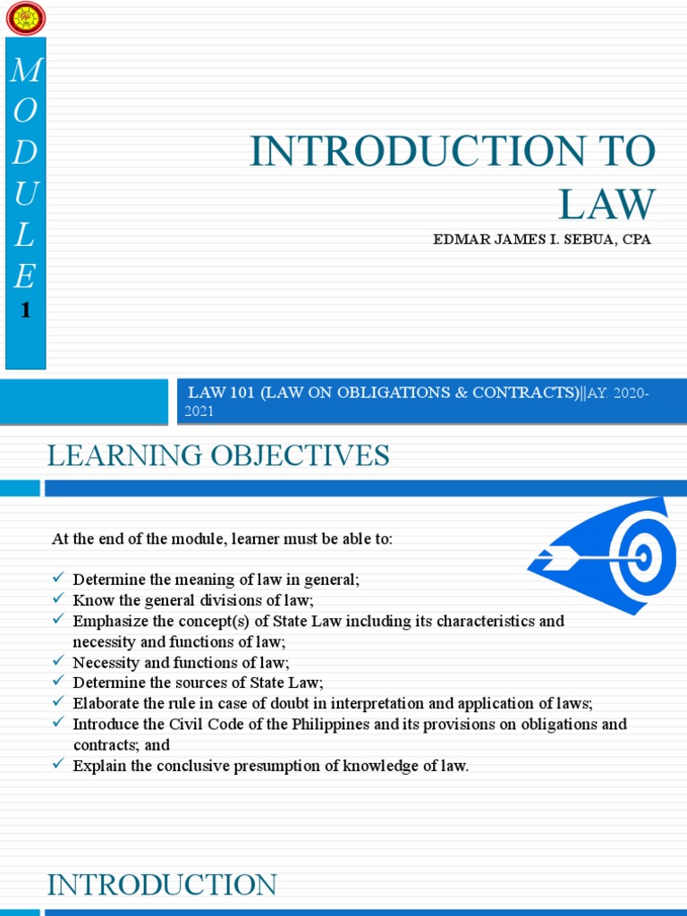1 - Introduction To Law | PDF | Precedent | U.S. State