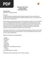 Matron Job Description and Responsibilities | PDF | Housekeeping ...