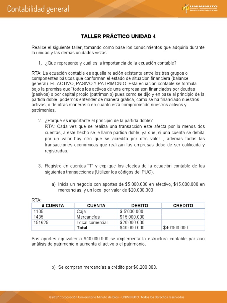 Taller Contabilidad #6 | PDF | Contabilidad | Tarjeta de débito Taller Contabilidad #6 | PDF | Contabilidad | Tarjeta de débito