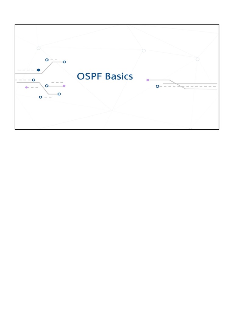 06 Ospf Basics Pdf Routing Network Layer Protocols