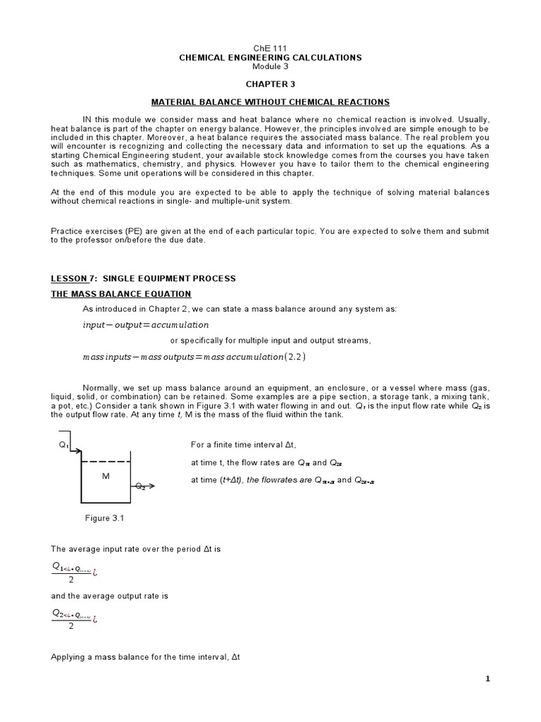 Mass Balance in Chemical Engineering | PDF | Glycerol | Distillation