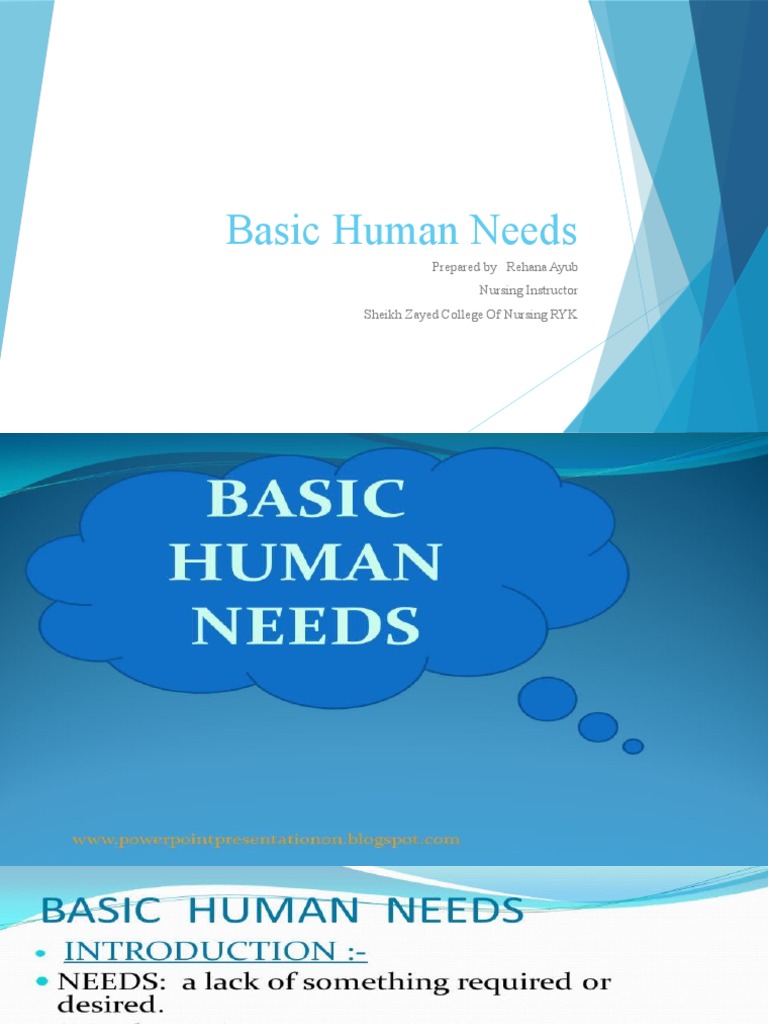 Understanding the Fundamental Requirements for Human Survival: An ...