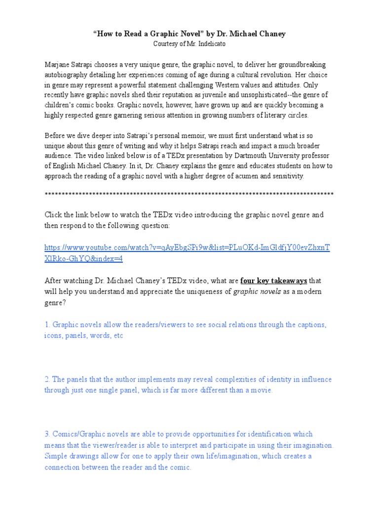 Tedx Graphic Novel Intro | PDF