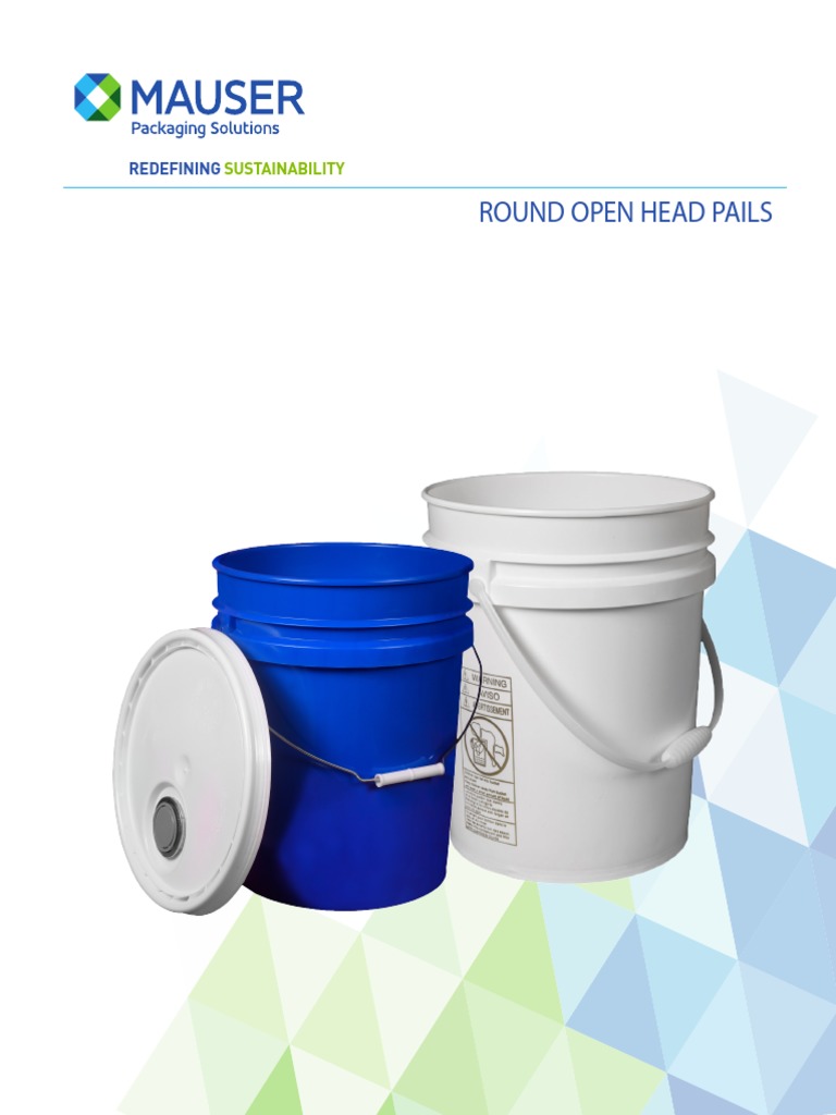 Round Open Head Pails Overview | PDF | Industries | Industrial Processes