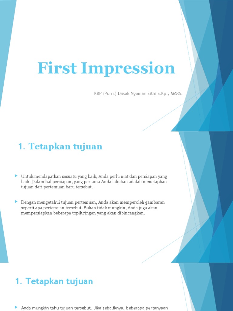 First Impression | PDF