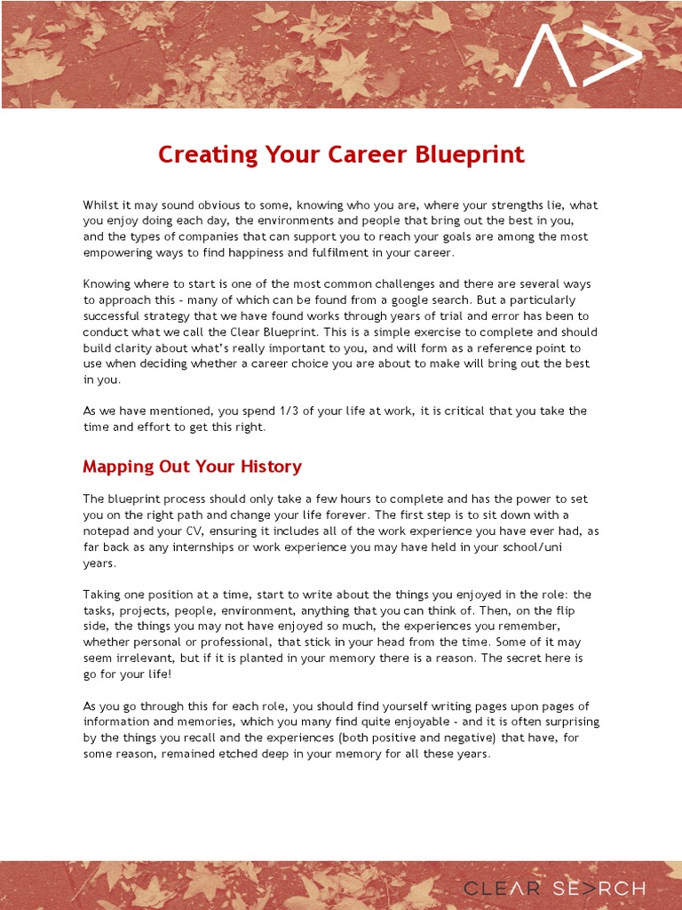 Career Blueprint for Fulfillment | PDF | Memory | Human Nature