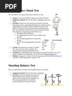 Alternate Hand Wall Coordination Test PDF | PDF