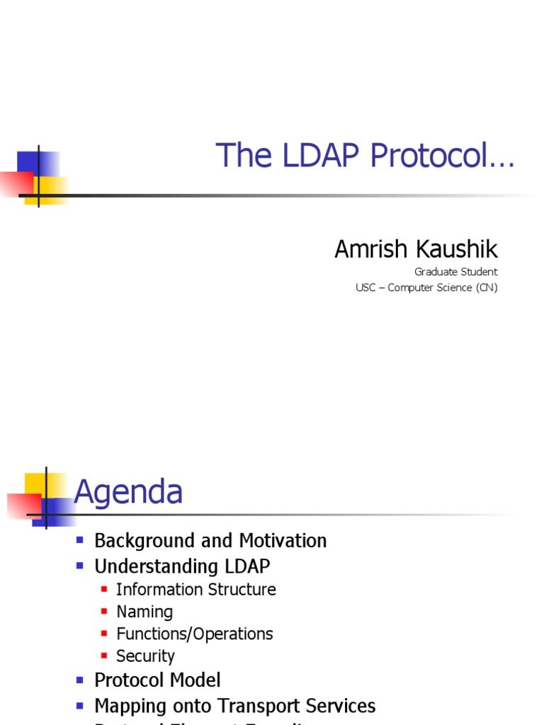 The LDAP Protocol : Amrish Kaushik | PDF | Osi Model | Networking Standards