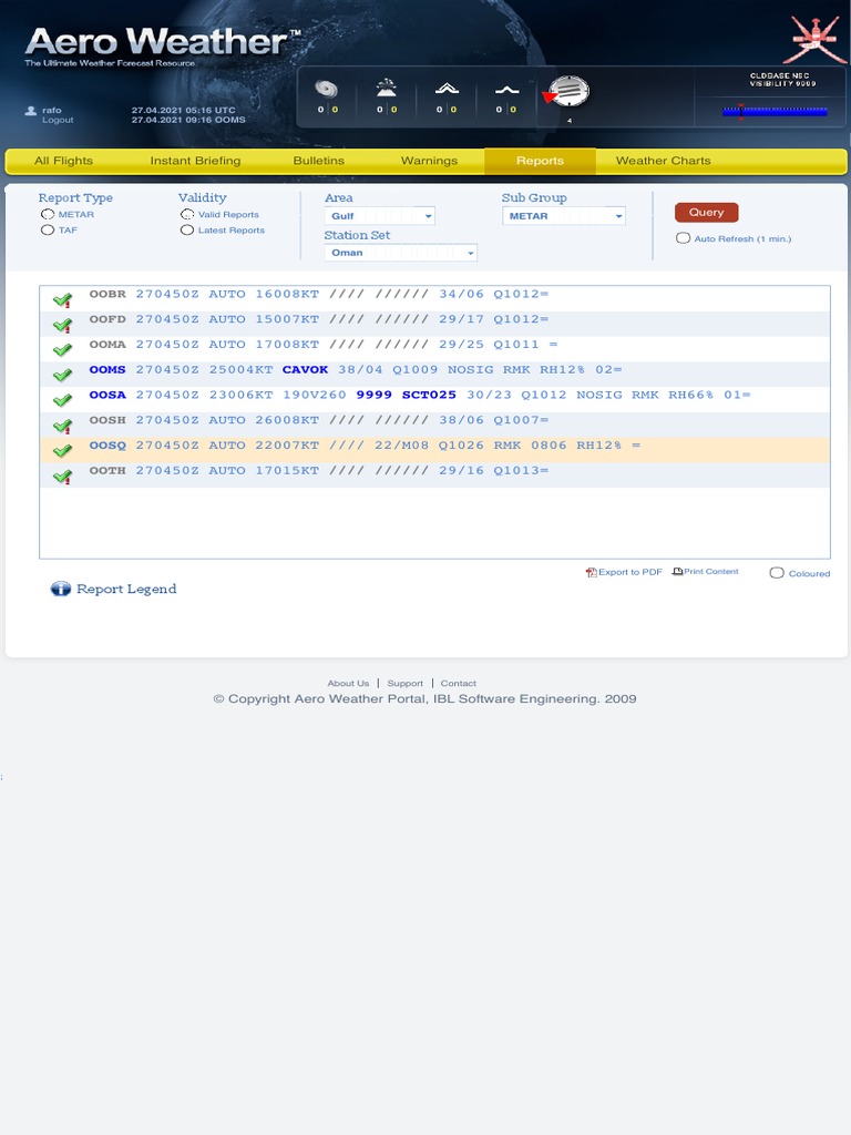 IBL Aero Weather - The Ultimate Weather Forecast Service | PDF