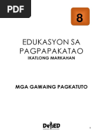 ESP 8 2nd Quarter Exam | PDF | Friendship | Love