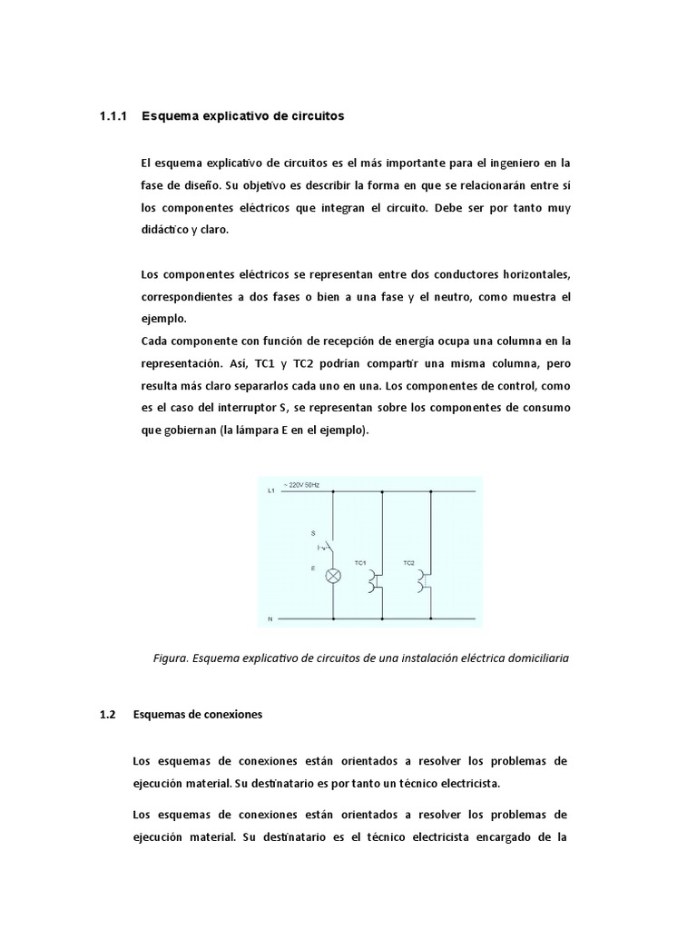 Esquema Explicativo de Circuitos | PDF