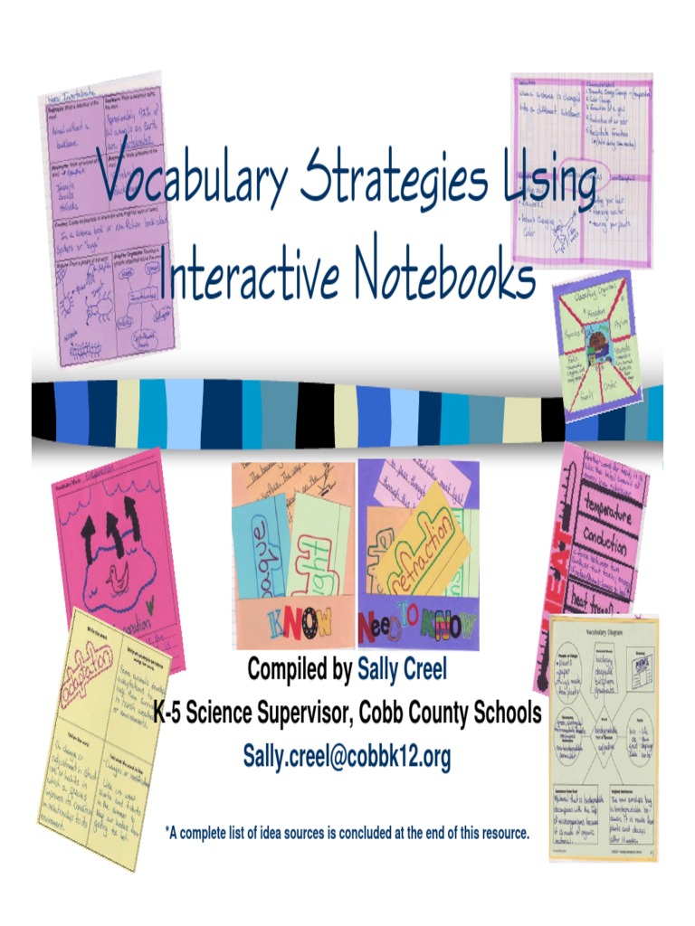 Vocabulary Strategies Using Interactive Notebooks: Compiled by K-5 ...