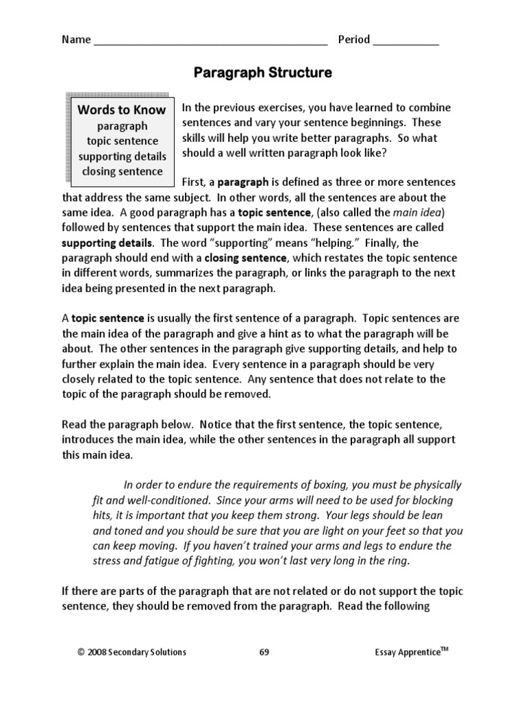 Paragraph Structure | PDF | Captain Marvel (Dc Comics) | Paragraph