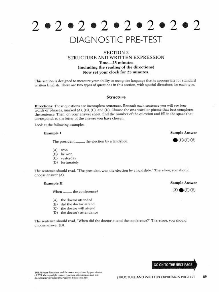 Prep Structure Diagnostic | PDF