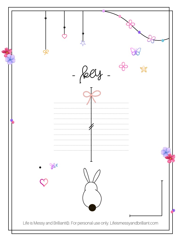 FREE Bullet Journal Key Printable | PDF