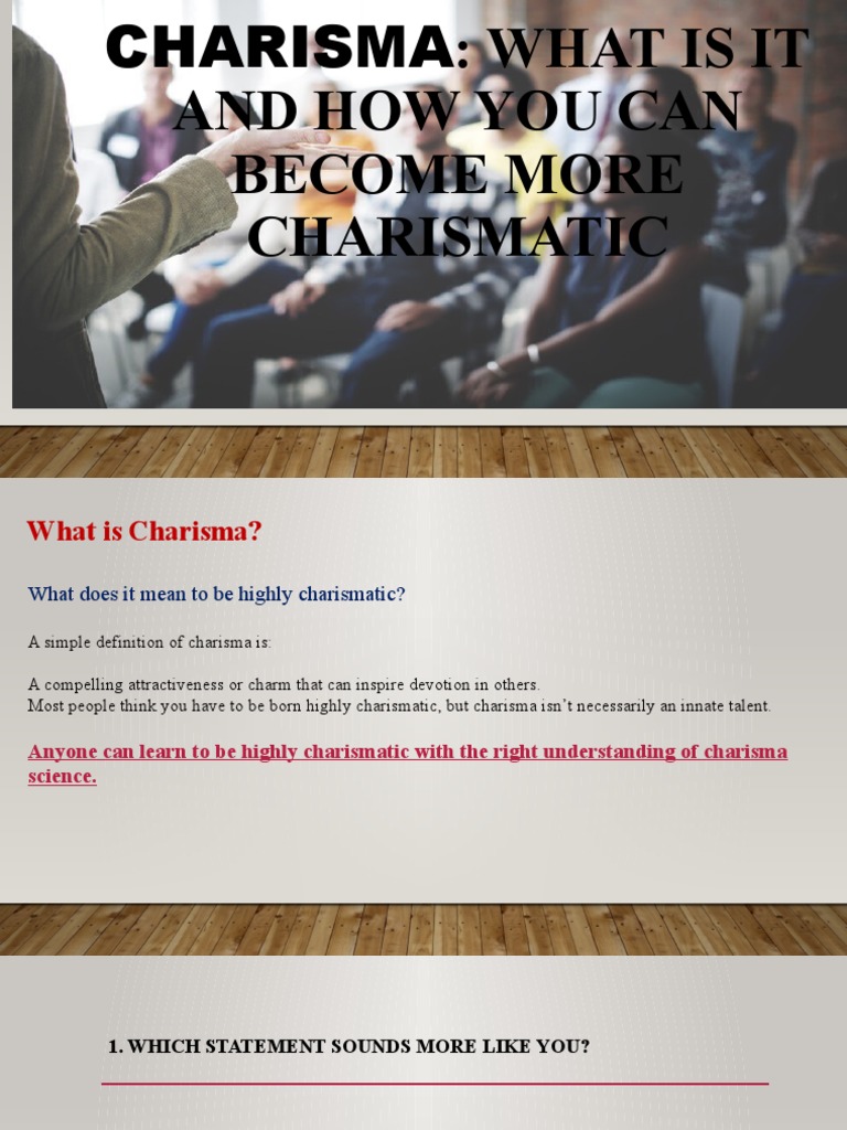 How To Be More Charismatic | PDF