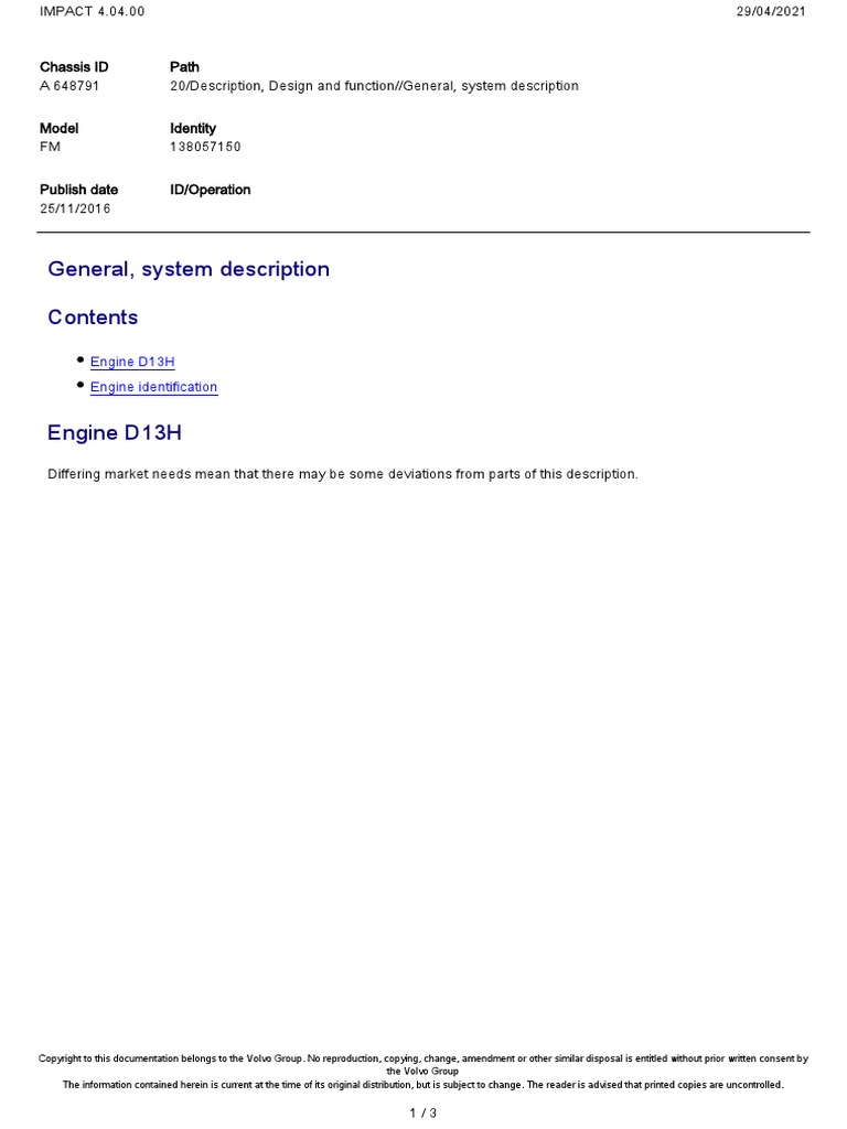 General, System Description | PDF | Turbocharger | Horsepower