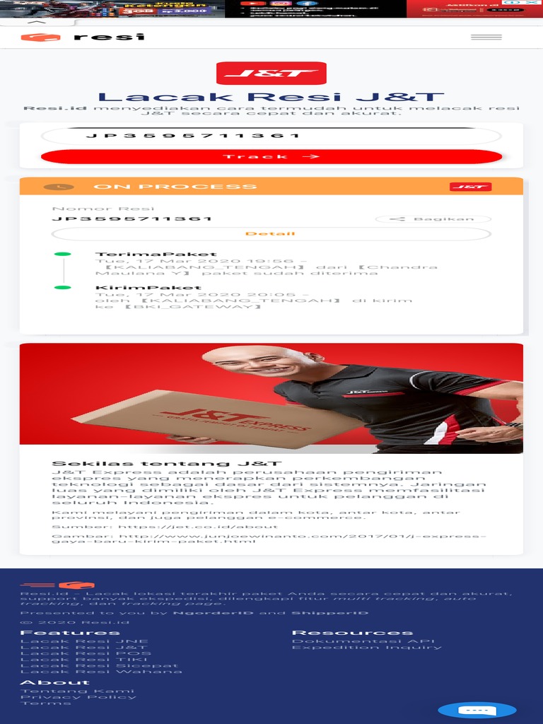 Lacak Resi J&T Cepat dan Akurat | PDF