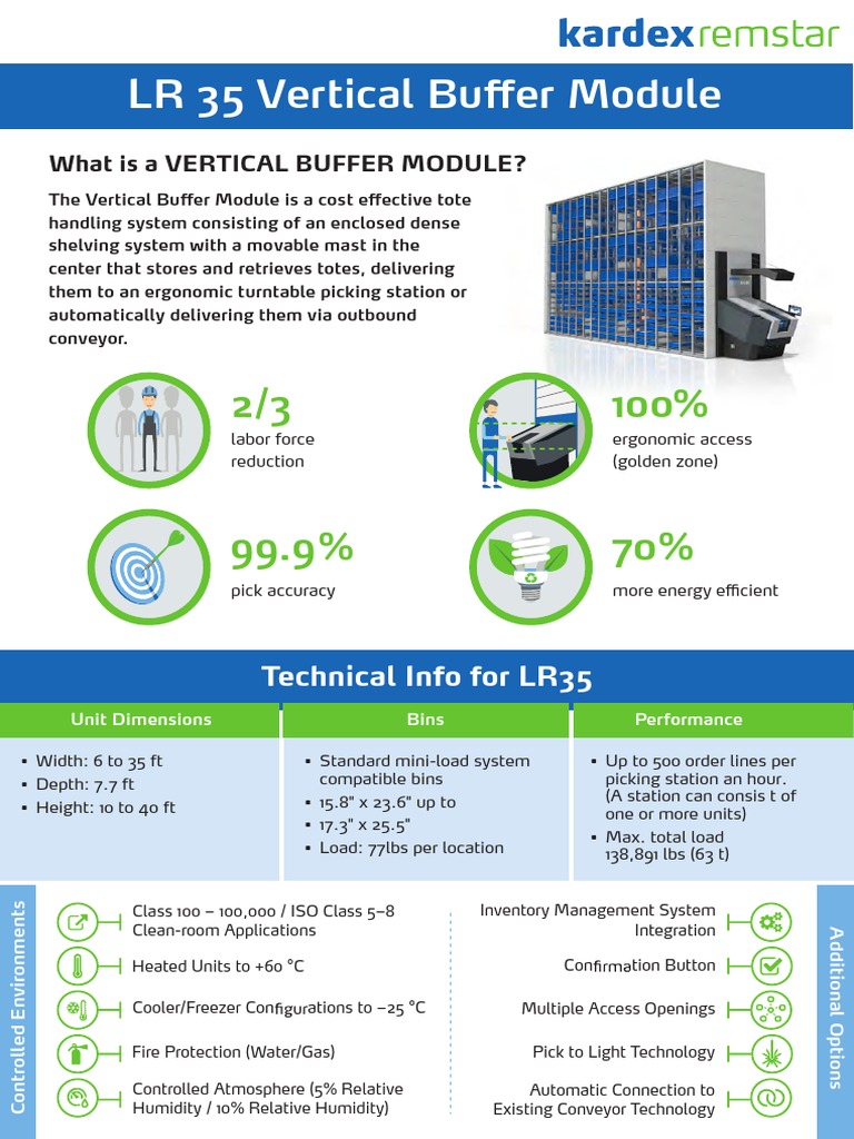 LR 35 Vertical Buffer Module: Technical Info For LR35 | PDF | Nature ...