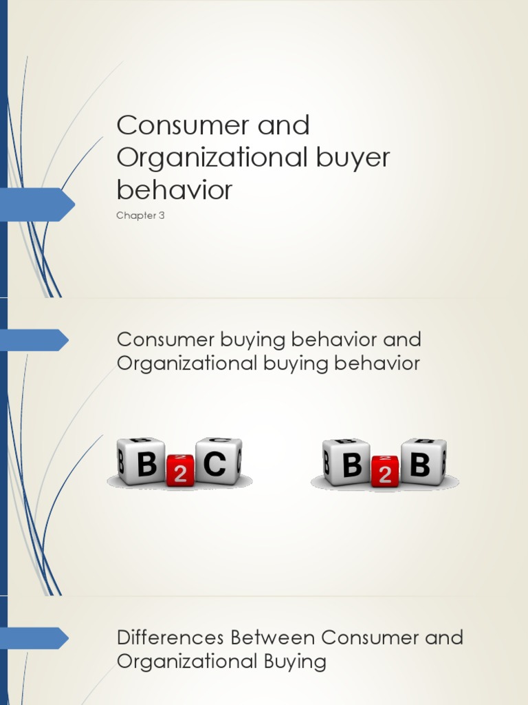 Ch3 Consumer & Organizational Buyer Behavour | PDF | Consumer Behaviour ...