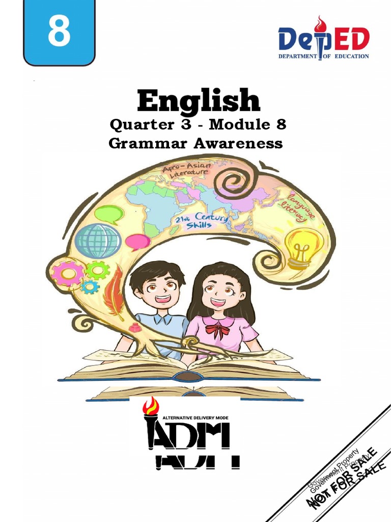 Quarter 3 - Module 8 Grammar Awareness | PDF | Verb | Linguistic Morphology