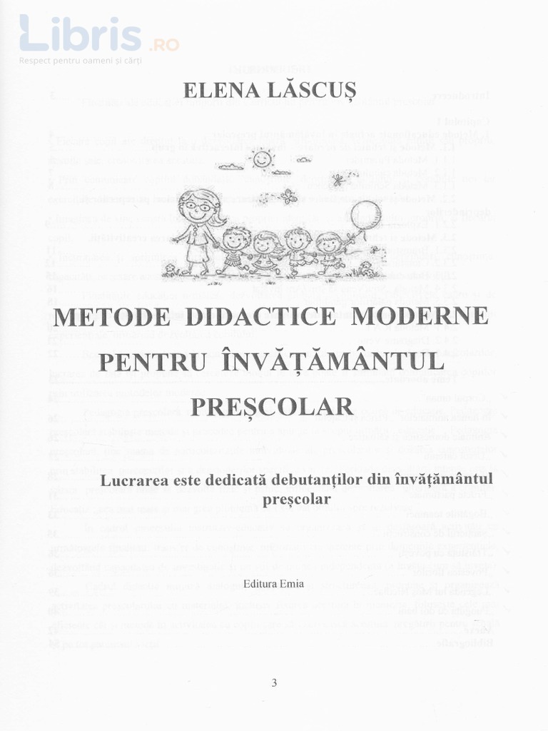 Metode Didactice Moderne Pentru Invatamantul Prescolar | PDF