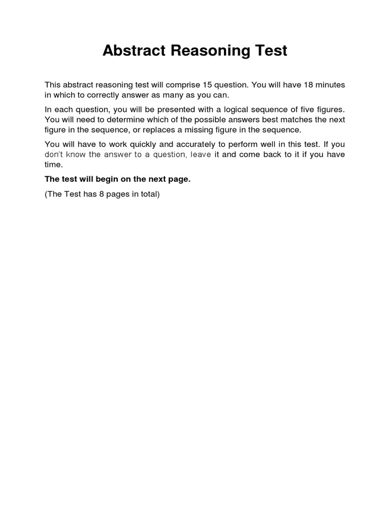 Abstract Reasoning Challenge | PDF | Teaching Methods & Materials
