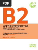 Prüfungstraining Goethe-Zertifikat B2 PDF | PDF