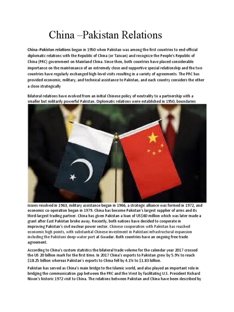 Pak China | PDF | India–Pakistan Relations | Pakistan