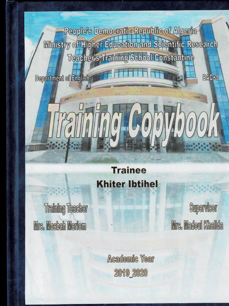 My Training Copybook | PDF