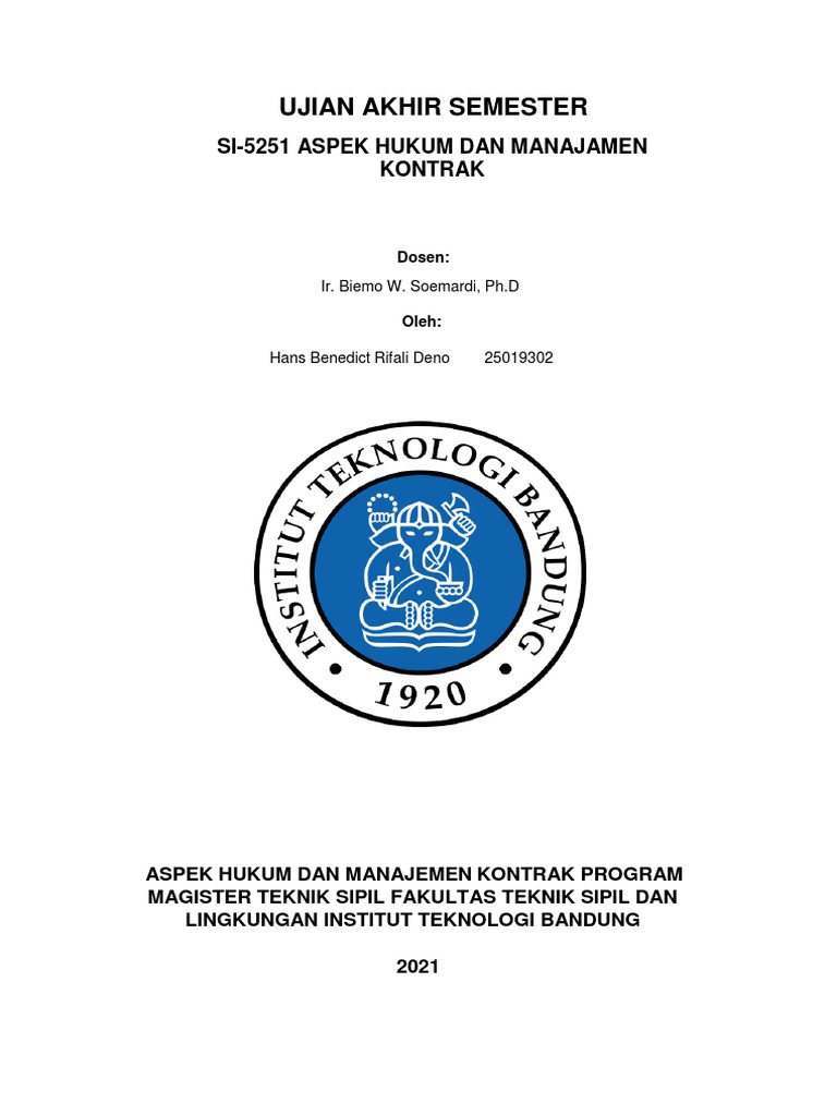 Si 5251 Uas 2021 25019302 | PDF