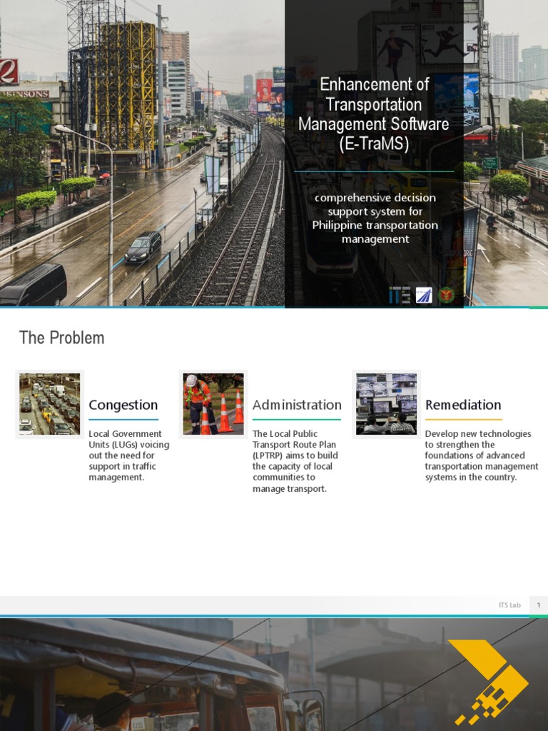 E-TraMS: Enhanced Transport Management | PDF | Traffic | Transport