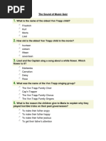 Sound of Music Worksheet Questions | PDF | Classics