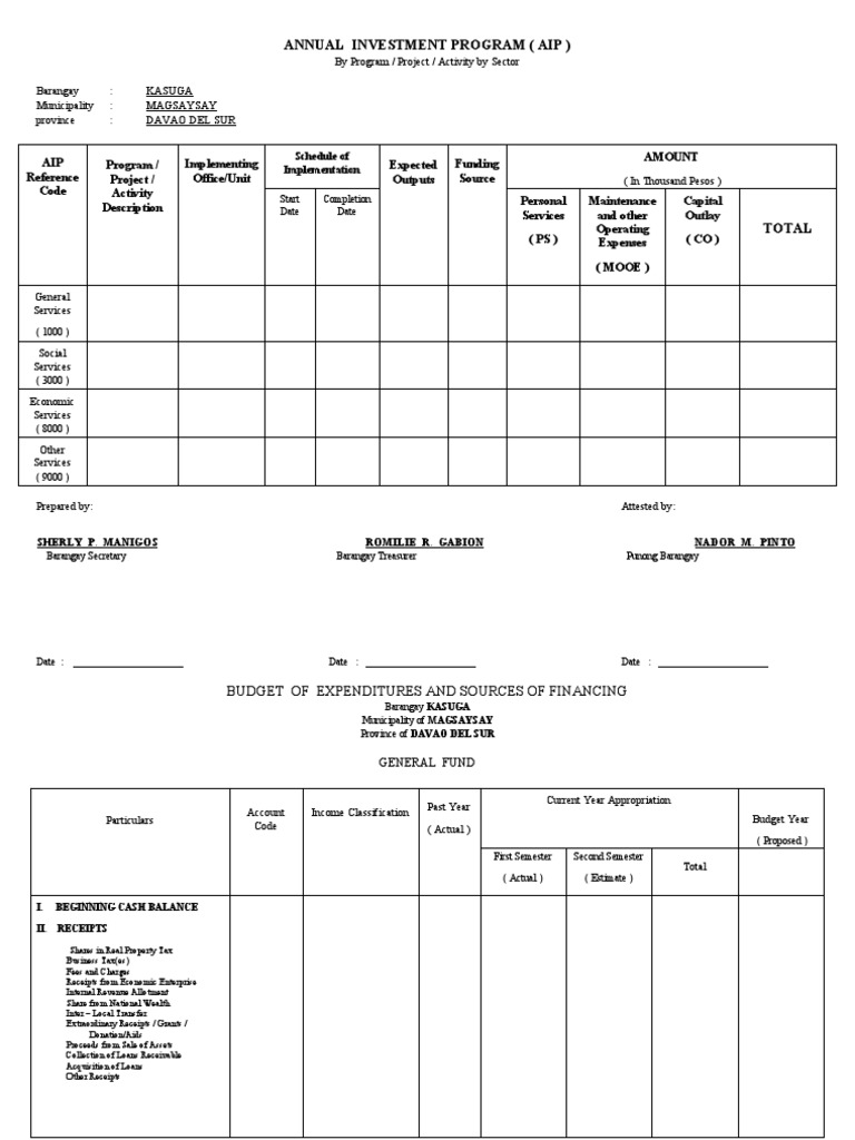 Annual Investment Program-2018 | PDF | Fund Accounting | Budget