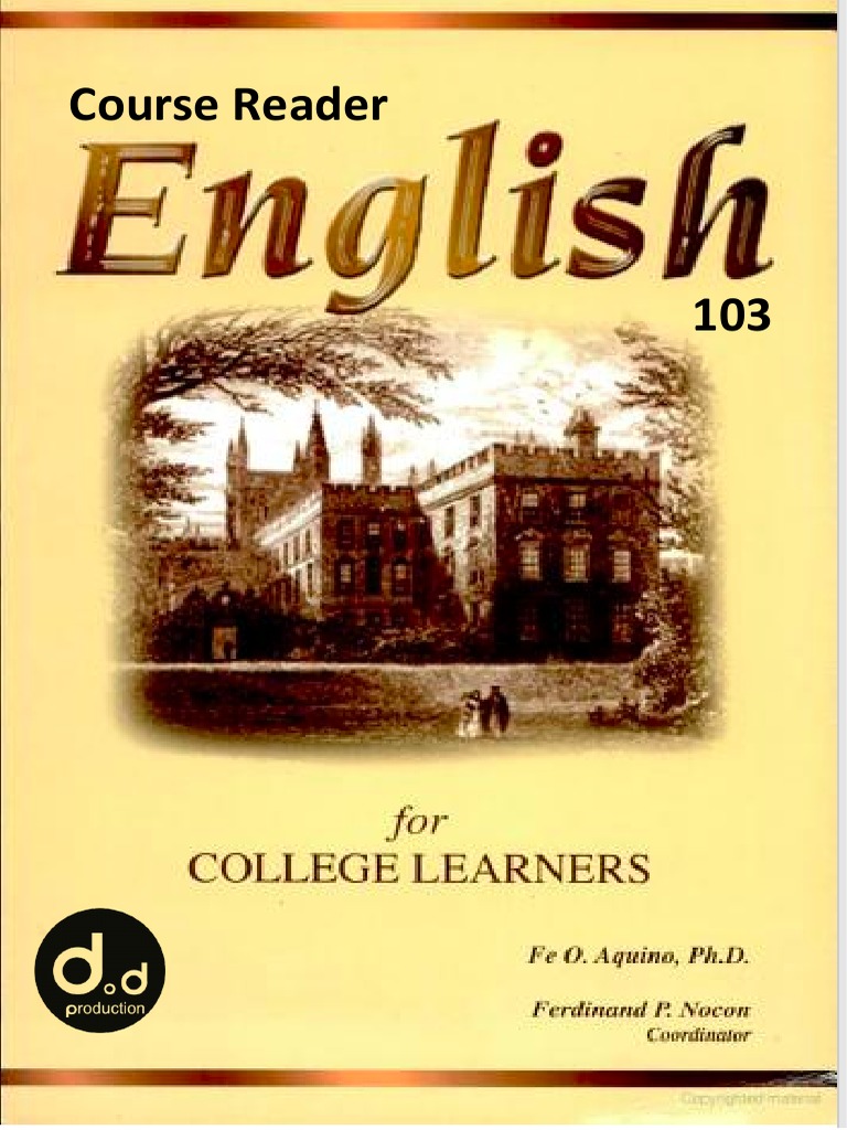 English 103 Course Reader (Taskin) | PDF
