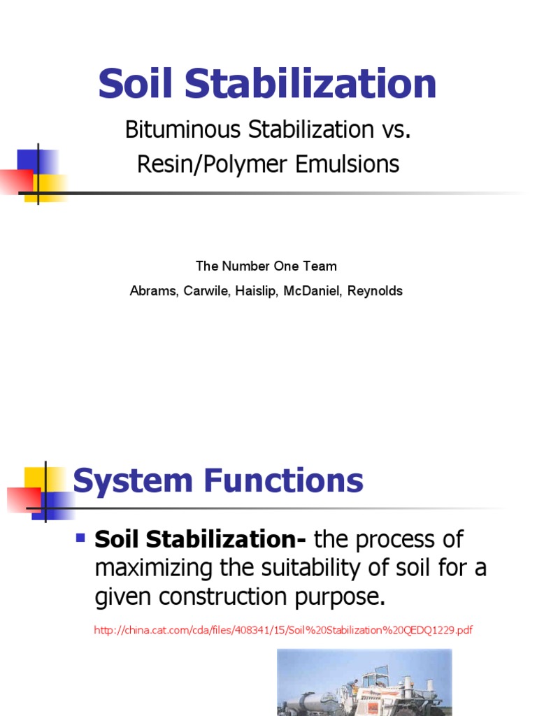 Soil Stabilization: Bituminous vs Resin Emulsions | PDF | Asphalt | Fly Ash