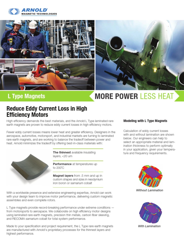 L Type Laminated Magnet Datasheet | PDF | Electric Motor | Lamination