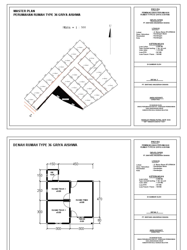Perum Revisi Site Plan | PDF