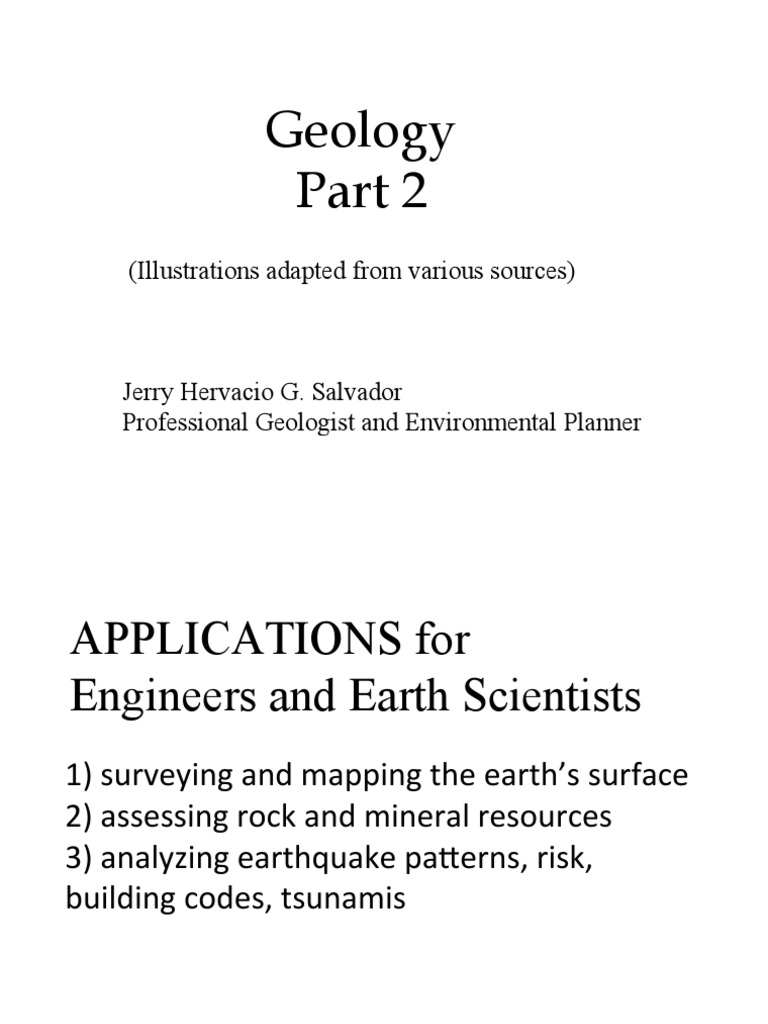 Geology: (Illustrations Adapted From Various Sources) | PDF