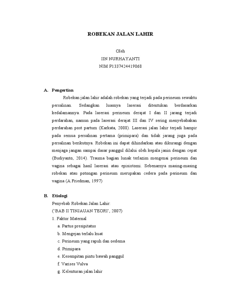 Robekan Jalan Lahir | PDF | Sains & Matematika