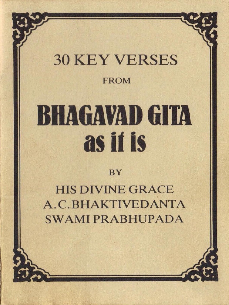 Vebuka Bhagavad Gita As It Is - 30 Key Verses | PDF