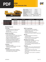 g3516h Data Sheet | PDF | Engines | Electric Generator
