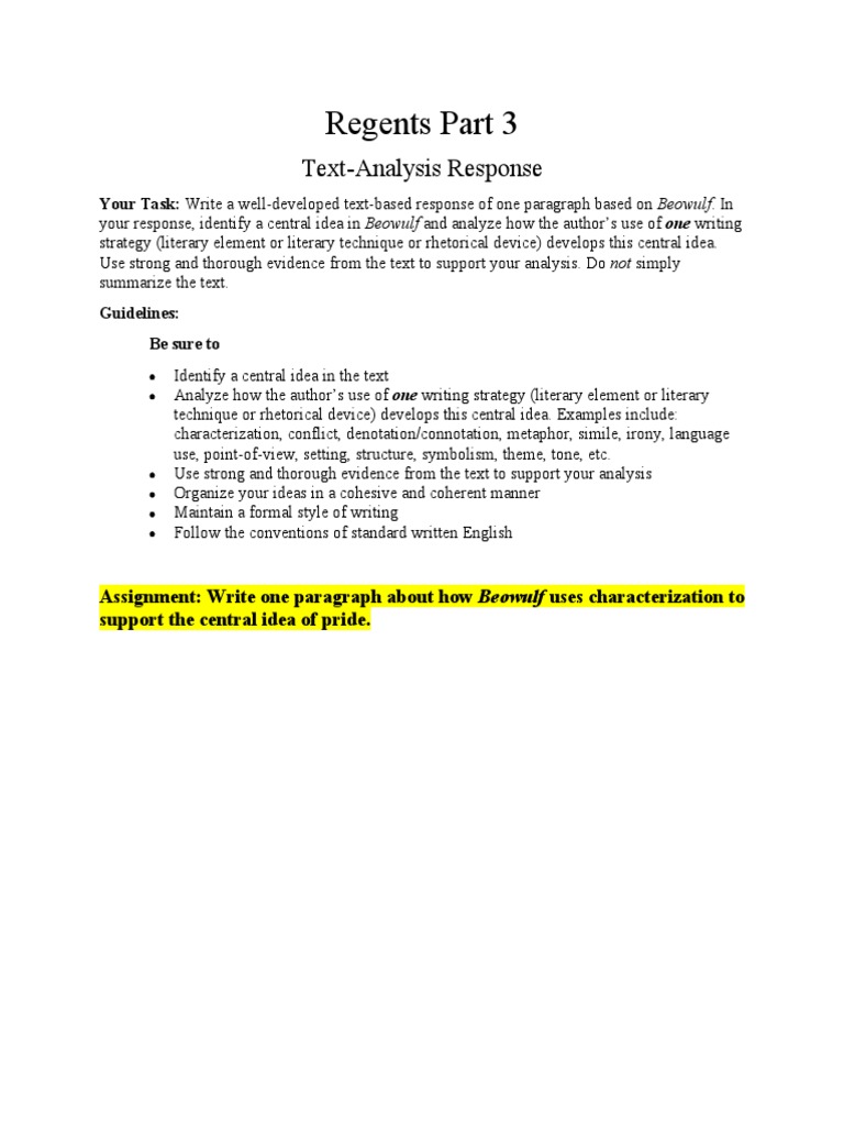 Beowulf: Pride Through Characterization | PDF | Beowulf | Paragraph