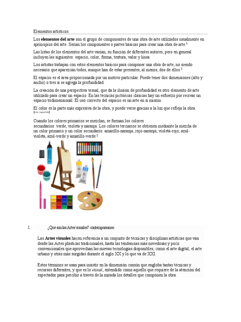 Elementos artísticos | PDF | Póster | Artes (general)