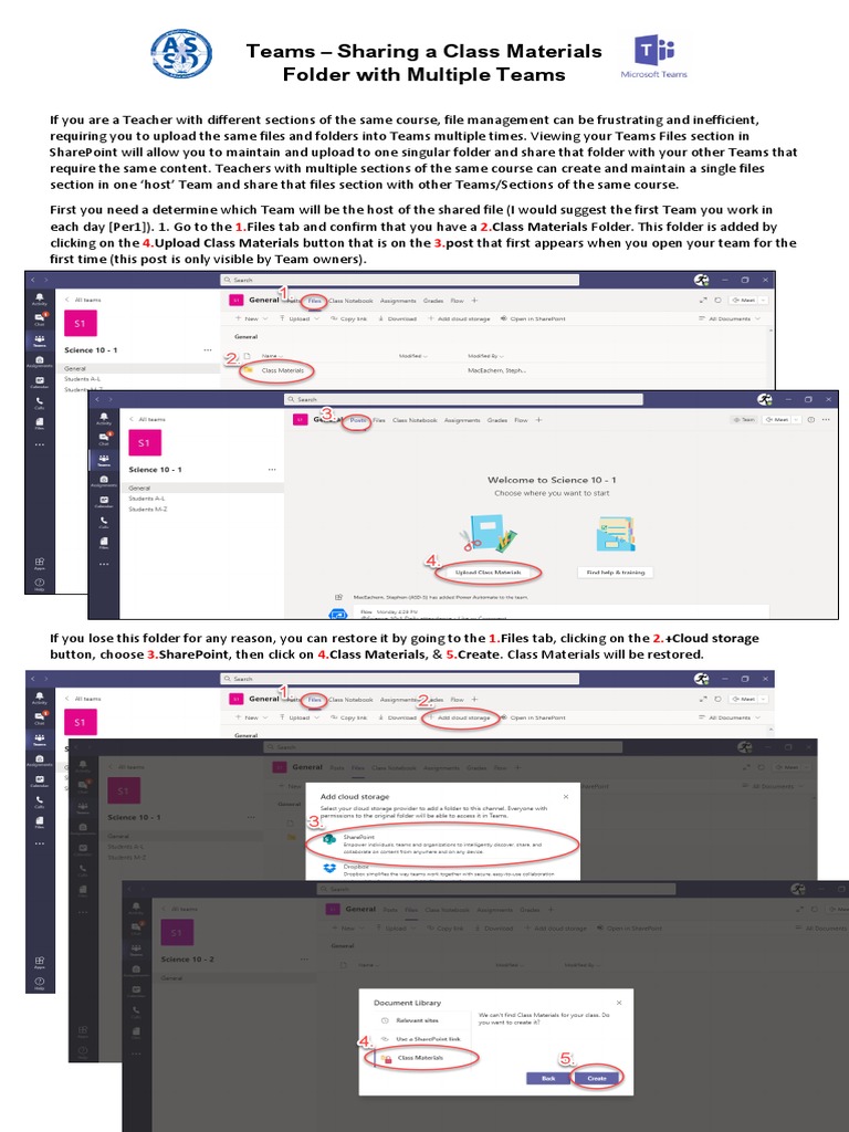Creating A Shared Library-Files Section For Multiple Teams | PDF ...