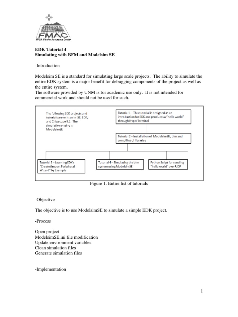 EDK Tutorial 4 Simulating With BFM and Modelsim SE | PDF | Hardware Description Language ...