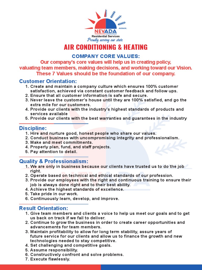 NRS Core Values | PDF | Value (Ethics) | Organizational Culture